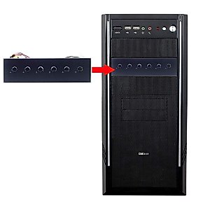 CY Hard Disk 6 Ways Control System Intelligent Control Management System HDD SSD Power Switch with 5.25 CD-ROM Bay