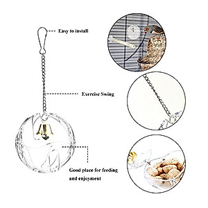 Bvanki Parrot Foraging Toys, Bird Cage Feeder Toys, Parrots Feeder Ball Toys for Cockatiel Budgie Parakeet Amazon Parrot