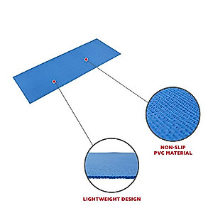 Sunny Health and Fitness Yoga Mat (Blue), Model:31