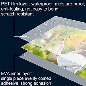 HERKKA 200 Pack Laminating Sheets, Holds 8.5 x 11 Inch Sheets, 3 Mil Clear Thermal Laminating Pouches 9 x 11.5 Inch Lamination Sheet Paper for Laminator, Round Corner Letter Size