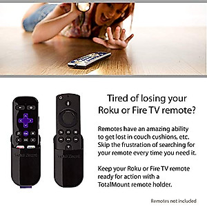 TotalMount Remote Holder for Roku and Fire TV Remotes
