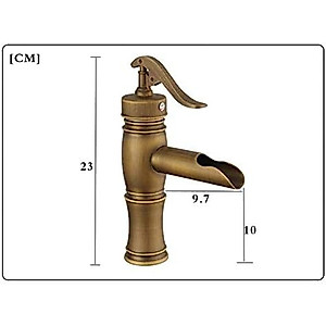 Kitchen Taps Taps Basin Faucets Waterfall Bathroom Faucet Single Handle Basin Mixer Tap Bath Antique Faucet Brass Sink Water