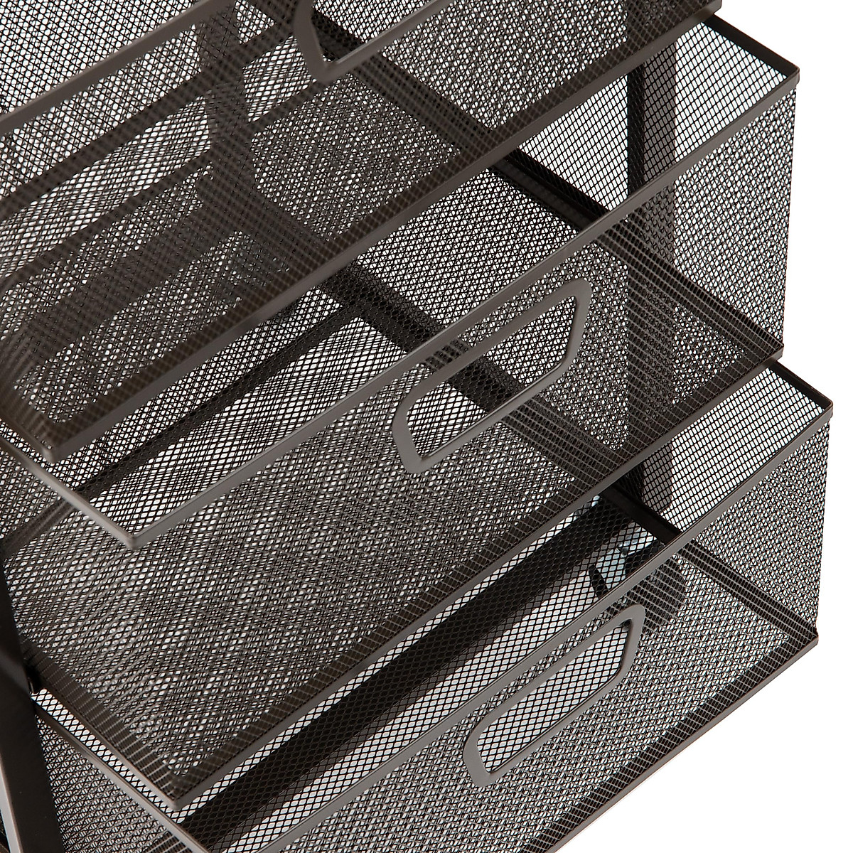 Mind Reader Rolling Storage Cart with 3 Drawers, File Storage Cart, Utility Cart, Office Cart Drawer Storage, Bathroom Storage