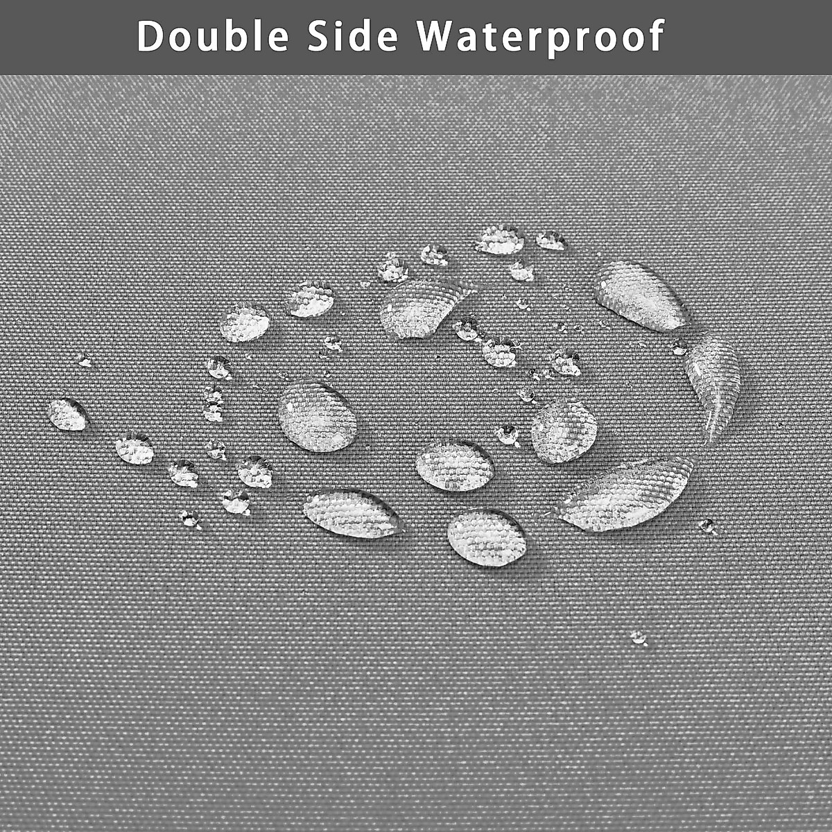 idee-home Patio Cushion Covers Replacement, Outdoor Cushion Slipcovers, Waterproof Chair Seat Cover for Sofa Couch Furniture Outside Zipper Design, 4 Set 22 Inchx20 Inch Silver Grey