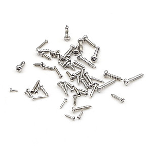 HVAZI 12 Kinds M1 M1.2 M1.4 M1.7 304 Stainless Steel Phillips Rounded Head Small Self Tapping Screws Assortment Kit