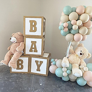 White Sand Balloons Latex Balloons 12inch 50pcs Nude White Party Balloons Thick Baby Shower Balloons Wedding Birthday Gender Reveal Party Decorations Supplies