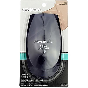 CoverGirl Aquasmooth SPF 20 Compact Foundation, 730 Classic Beige, 0.4 Ounce