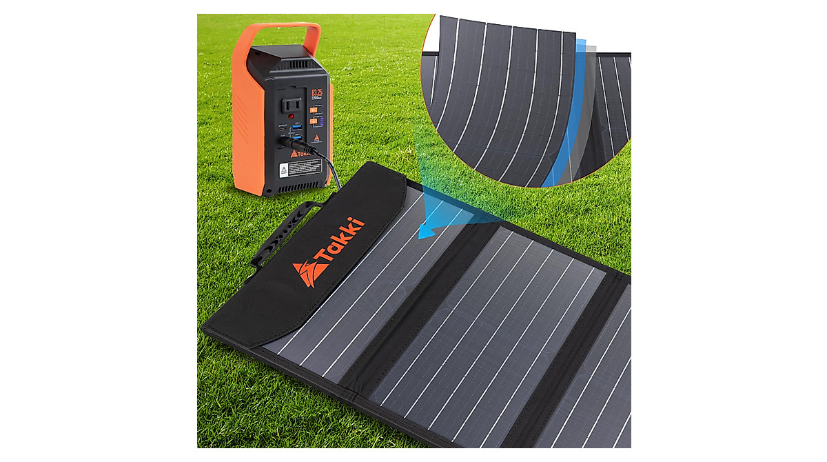 Takki 30W Foldable Solar Panel for Outdoor Adventures
