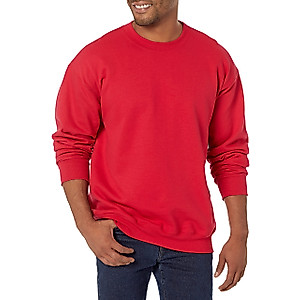 Hanes Men's Ultimate Cotton Heavyweight, Deep Red, Medium