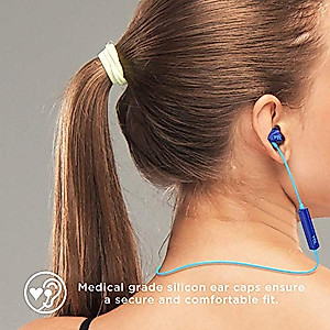 TCL SOCL100BT Wireless in-Ear Earbuds Bluetooth Headphones with Quick Charge and Built-in Mic - Ocean Blue, One Size