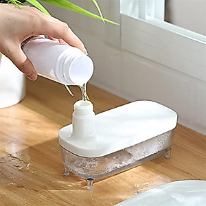 Soap Pump Dispenser Bathroom Soap Box Shelf Foaming Bottle Facial Cleanser Foam Pressing Hand Sub-Bottling Lotion Bottles Dispenser