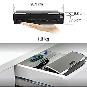 Plustek AD480 - Desktop Scanner for Card and Document, with 20 Page Paper Feeder and Exclusive Card Slot. for Windows only