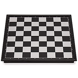 Yellow Mountain Imports Travel Magnetic Chess Set (9.8-Inch) - Folding and Portable Board Game