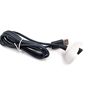 Aliotech USB Charging Cable for 360 Wireless Game Controller charge and Play Kit (Grey)