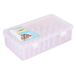 Bonarty 42 Slots Sewing Thread Holders for Spools of Thread, Empty Storage Box, Compact, Portable and Travel Friendly, Keep Neat and Dust-Pro-of