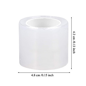 4 PCS Disposable Eyebrow Tattoo Plastic Wrap Preservative Film For Professional Eyebrow Lips Permanent Make Up Supplies Wrap Cover Tape Roll (4 Rolls Preservative Film)