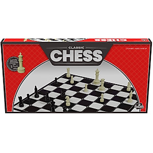 Chess with Folding Board and Full Size Chess Pieces (Amazon Exclusive) by Goliath