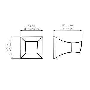 SEABEFORE Elegant Robe Hook Brushed Nickel, Wall-Mounted Towel Hook, Coat Hook for Bath and Kitchen, 2 Count, SUS 304 Stainless Steel