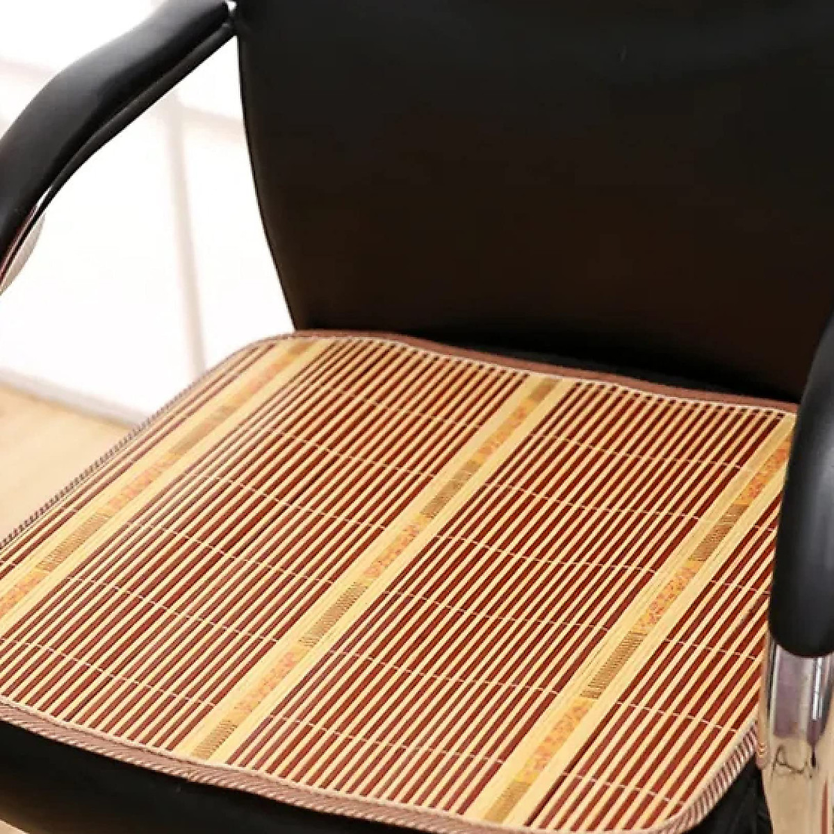GEORPE Chair Pads Summer Household Bamboo Seat Pad Cool Car Seat Cushion Sofa Non-Slip Mat Modern Home Office