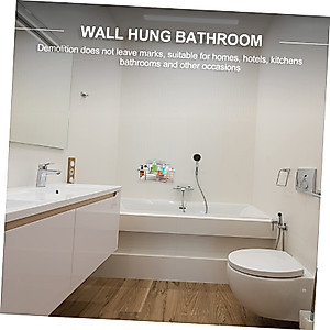 RORPOIR 1pc Stainless Steel Shelf Bathroom Shelf Organizer Shower Organizer Shelf Kitchen Holder Rack Metal Wire Basket Bin Kitchen Sink Holder Sink Drying Holder Sponge Shampoo Rack