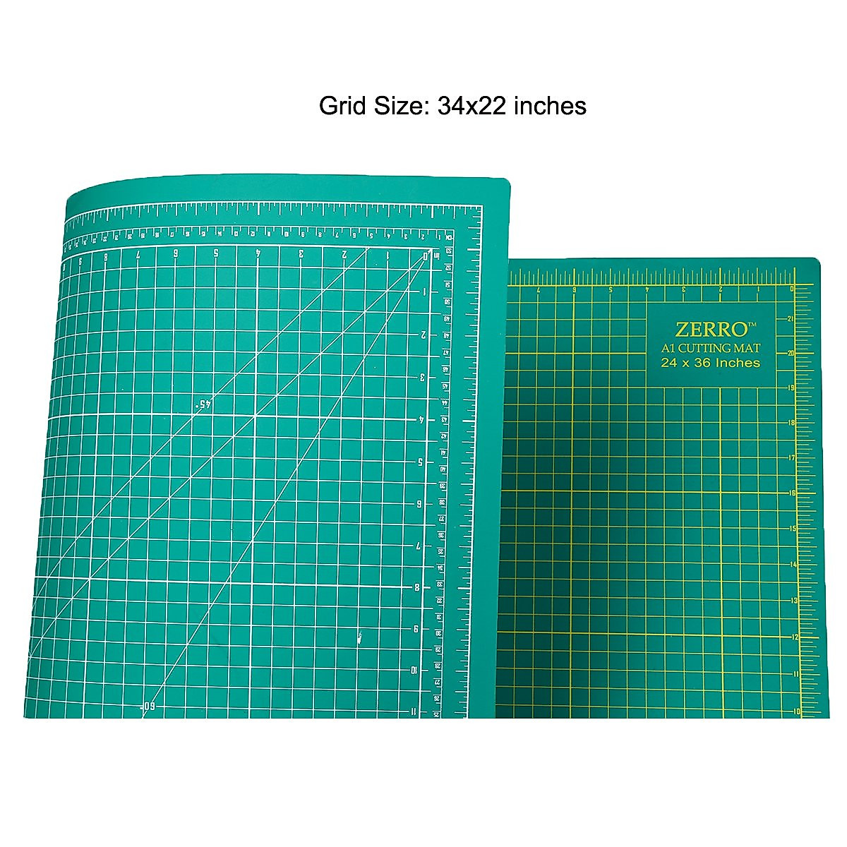 ZERRO Self Healing Cutting Mat 24" x 36", Professional Double Sided Durable Non-Slip Rotary Mat for Scrapbooking, Fabric, Quilting, Sewing-3mm Thick (A1)