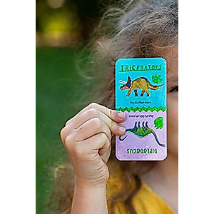 eeBoo's Giant Foil Dinosaur Dominoes, Multicolor