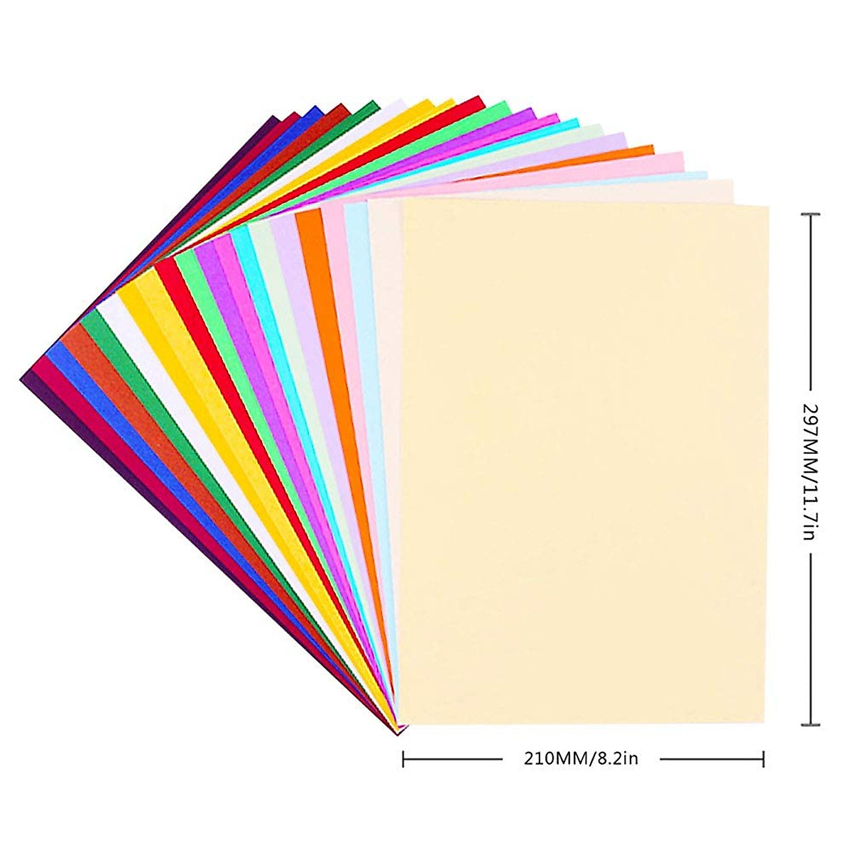 Colored Cardstock A4 100 Sheet Card Stock Paper 230gm- More Fun Crafting and Decorating - Sketch and Cutting Paper - 30 Assorted Colours