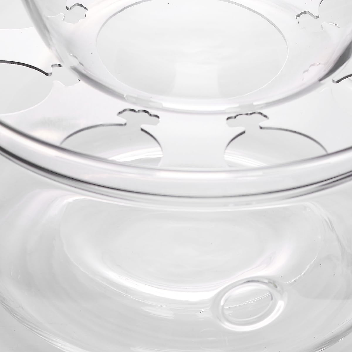 jojofuny 1 Set Double Boiler Pot Set for Melting Chocolate Clear Glass Chocolate Melting Pot - Melting Heat Proof Bowl for Cheese Butter Candy Candle