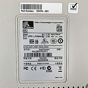 Zebra UPS LP2844 Direct Thermal Barcode Printer USB Serial Parallel 120765-001 with Adapter