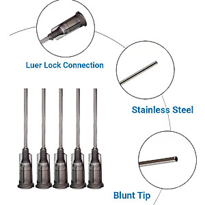 10ml Sterile Syringe 16g x 1 1/2" Blunt Tip Needles - Pack of 10 - Perfect for Precision Crafting, DIY Projects, Ink Refilling, and Detailed Applications