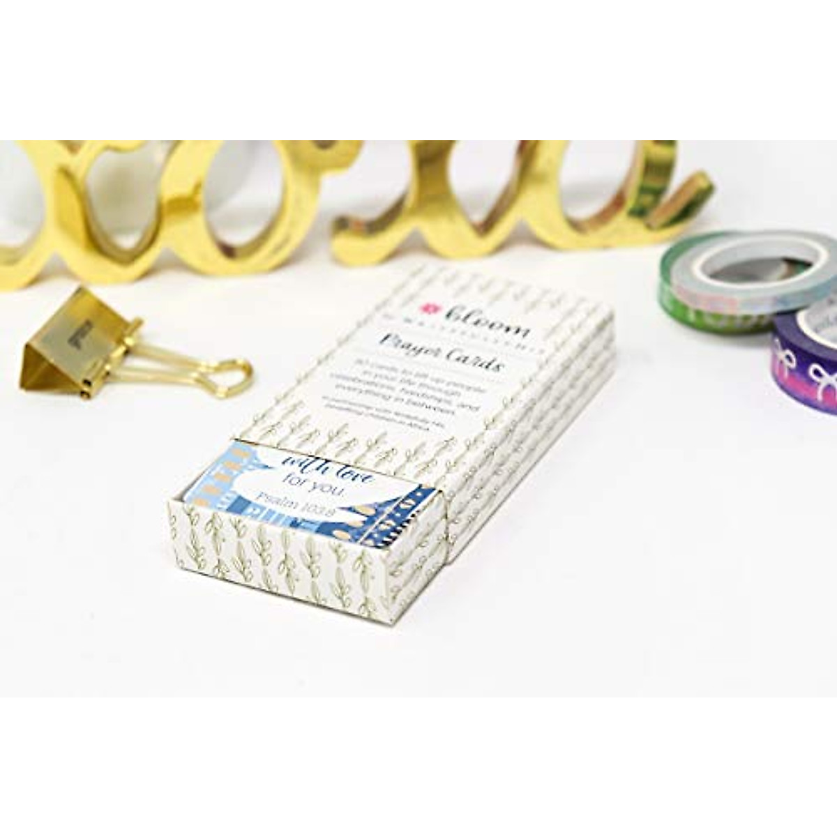 bloom daily planners Writefully His Prayer Card Deck (Pack of 30) - Inspirational Christian Bible Verses for Women - Scripture Encouragement Mini Quote Cards - Assorted Designs - 2” x 3.5”