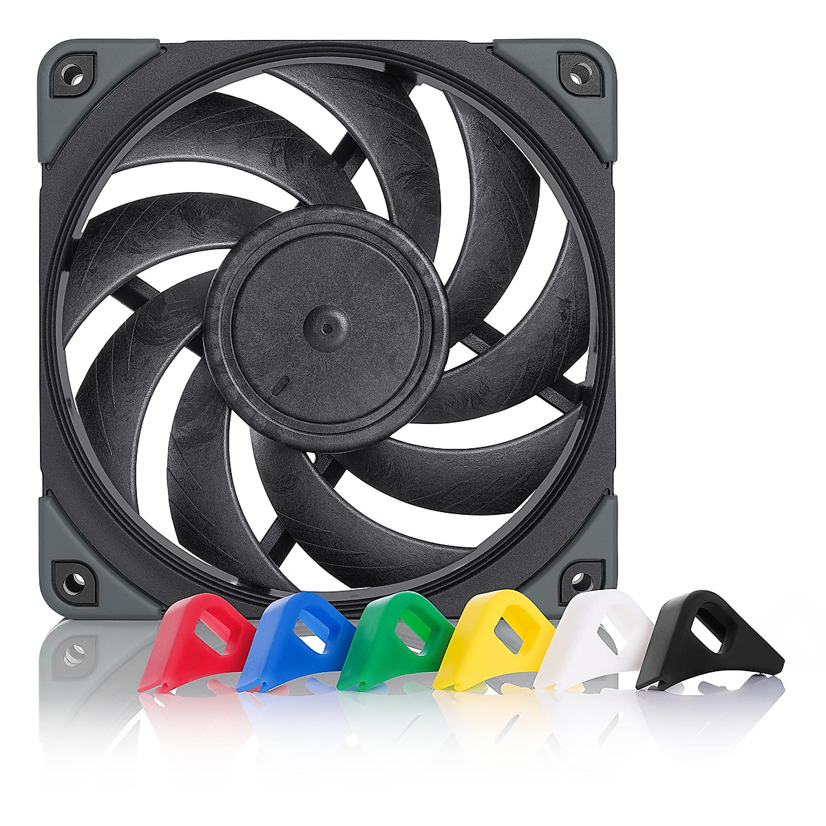 Noctua Bundle: 2X NF-A12x25 PWM chromax.Black.swap + 1x NA-SMFA1, Set for 280mm Water Cooling Radiator