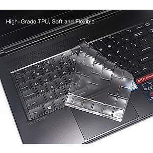 imComor for MSI GS65 GF63 PS63 Keyboard Cover Soft Ultra Thin Clear Skin for MSI GS65 GF63 Stealth Thin 15.6", MSI PS63 P65 WP65 WS65 15.6 Inch/MSI PS42 14 Inch Gaming Laptop Keyboard Protector Skin