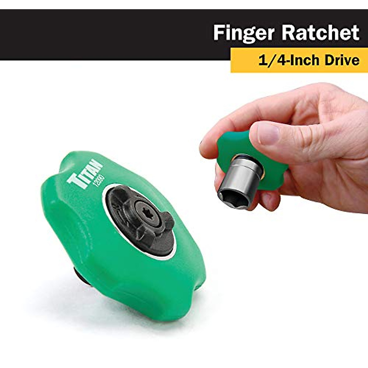 Titan 12090 1/4-Inch Drive 72-Tooth Finger Ratchet