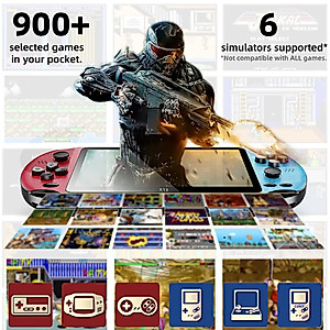 Handheld Game Console 5.1 inch Pro Retro Games Consoles Built-in Classic Games Rechargeable Battery Portable Style Game Consoles X12