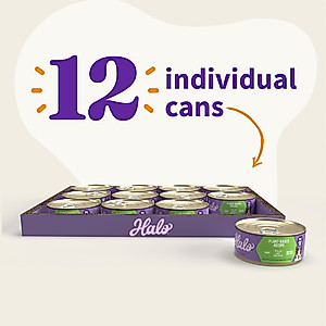 Halo Holistic Vegan Wet Dog Food, Plant-Based Recipe, Canned Dog Food, Complete Digestive Health, Adult Dogs, 5.5 Oz Can (Pack of 12)