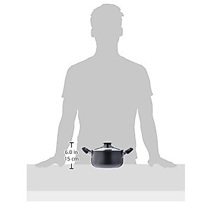 2 Handle Non-Stick Sauce Pot With Glass Lid - 2.5 Qt