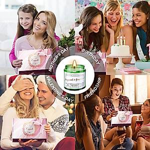 HEXMZUOA Candle Set, 6 Pack Soy Scented Candles for Home, Natural Aromatherapy Candle Gifts for Women, Long Lasting, Relaxing Orange Blossom Scent, Ideal for Any Occasion