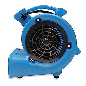 BlueDri Mini Storm 1/12 HP Mini Air Mover Carpet Dryer Floor Squirrel Cage Blower Fan for Home Floors and Carpets, Blue (SA-MI-BL)