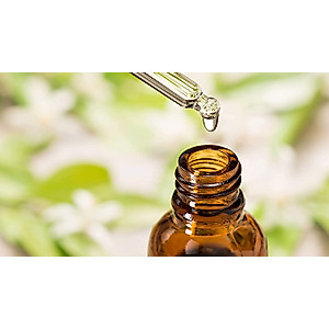 Amber Glass Dropper Bottle with Glass Pipette, 6 X 10ml Glass Eye Dropper Bottles Refillable for Essential Oil Aromatherapy Blends