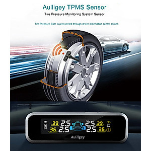 Aulligey 56029479AB Tire Pressure Sensor 315MHz Tire Pressure Monitoring Sensor TPMS (4 PCS) for Chrysler Dodge Jeep Ram Replaces OE# 56029465AB 56029479AA 56053030AB