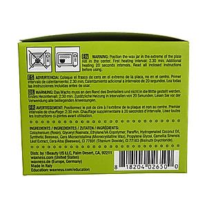 Wax at Home Microwavable White Tea Cream Stripless Wax Kit 8.45 Ounces by Wax Necessities Waxness