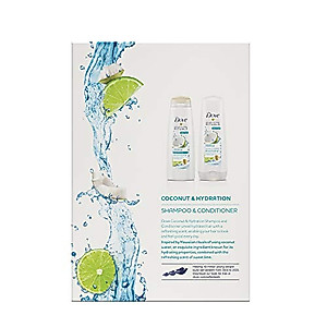 Dove Nourishing Secrets Shampoo and Conditioner for Dry Hair Coconut & Hydration for Everyday Use, 12 Fl Oz (Pack of 2)