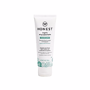 The Honest Company Organic All-Purpose Balm Certified Organic Plant-Based Hypoallergenic Skin Care, 3.4 Ounces and The Honest Company Diaper Rash Cream, 2.5 oz.