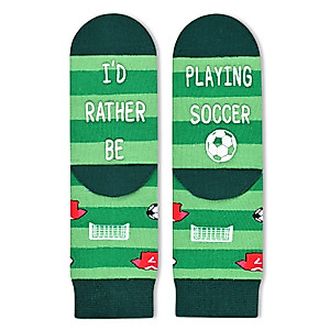 HAPPYPOP Soccer Gifts For Boys Girls Kids, Gifts For Soccer Lover Players, Kids Boys Girls Soccer Socks Grip Socks Soccer, Soccer Stocking Stuffers