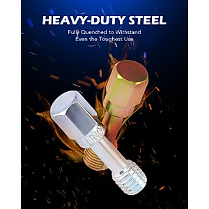 Orion Motor Tech 48 Piece Thread Chaser Set, Metric and SAE Thread Repair Kit with 22 Taps 24 Dies 2 Thread Files, Universal Rethreading Kit Thread Restorer Tool Set in UNC UNF Metric Sizes with Case