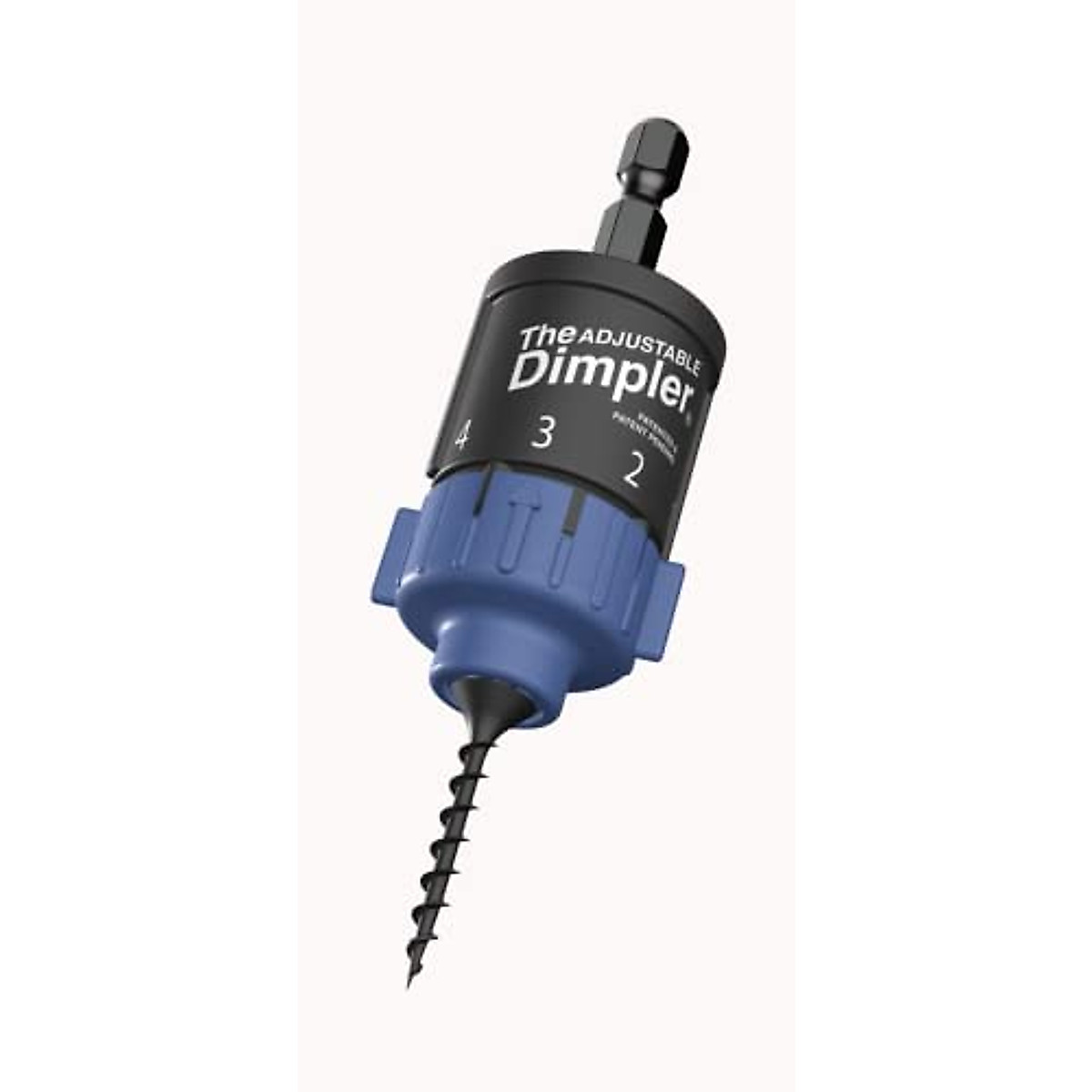 Adjustable DIMPLER ® Drywall Bit - Perfect for Converting Electric and Impact Drills into a Drywall and Deck Screw Gun holds the screw with a Powerful Magnet.