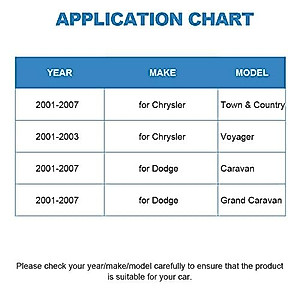 ECCPP A/C Clutch 2001-2007 Fit for Chrysler Town & Country 3.3L 3.8L 2001-2007 Fit for Dodge Grand Caravan 3.8L AC Compressor Clutch Assembly Kit