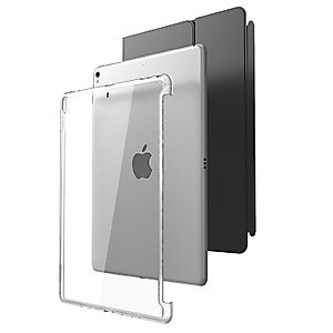 i-Blason Case for iPad Pro 10.5" (2017 Release) and iPad Air 3 10.5" 2019 (3rd Generation), Compatible with Official Smart Cover and Smart Keyboard Clear Hybrid Cover Updated Version (Clear)