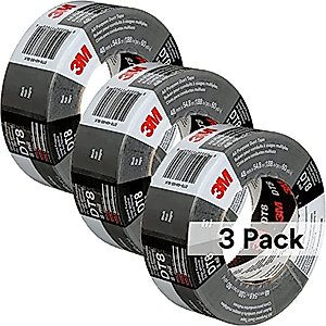 3M Duct Tape DT8, 3 Pack, Industrial Strength, Multi-Use, Black, 1.88" x 60 yd, Professional Grade Adhesive